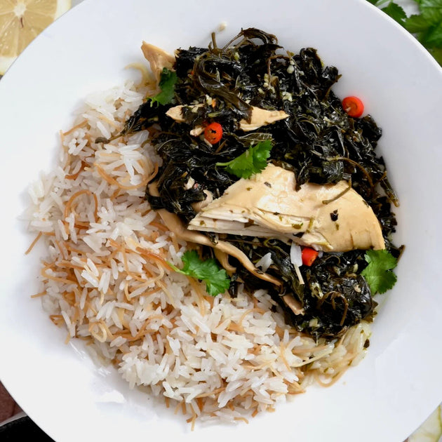 Molokhia and Rice | KEBOUSKI